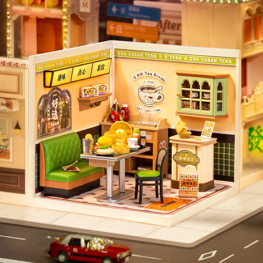 Rolife Super Creator Miniature House - Hong Kong Bites Cafe DW021